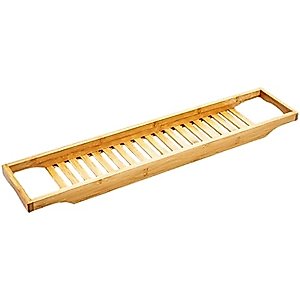 JAHH Bath Tub Shelf Rack Bathtub Storage Rack Tidy Tray Holder SPA Bathroom Book Organizer Rack