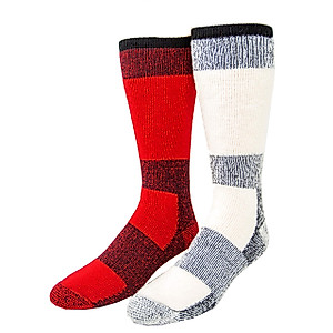 J.B. Field's Icelandic -30 Below XLR Winter Wool Socks (2 Pairs) (Medium (5-9 Shoe), Green)