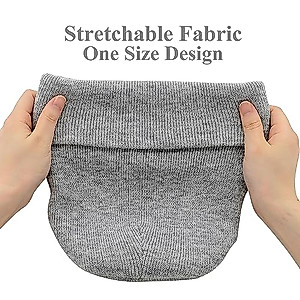 American Trends Winter Beanie Men Wool Knit Fisherman Hat Women Cuffed Black Beanie Slouchy Skull Cap A Navy Blue