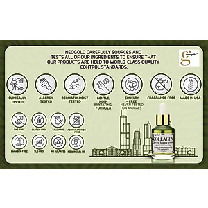 Neogold Collagen Serum For Face | Collagen Face Serum For Skin Tightening Helps Lift, Plump, & Firm Sagging Skin | Serums For Skin Care | Anti Wrinkle Boost, Fragrance Free, 1.75 Fl Oz