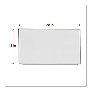 Universal 43626 Dry Erase Board, Melamine, 72 X 48, Satin-Finished Aluminum Frame