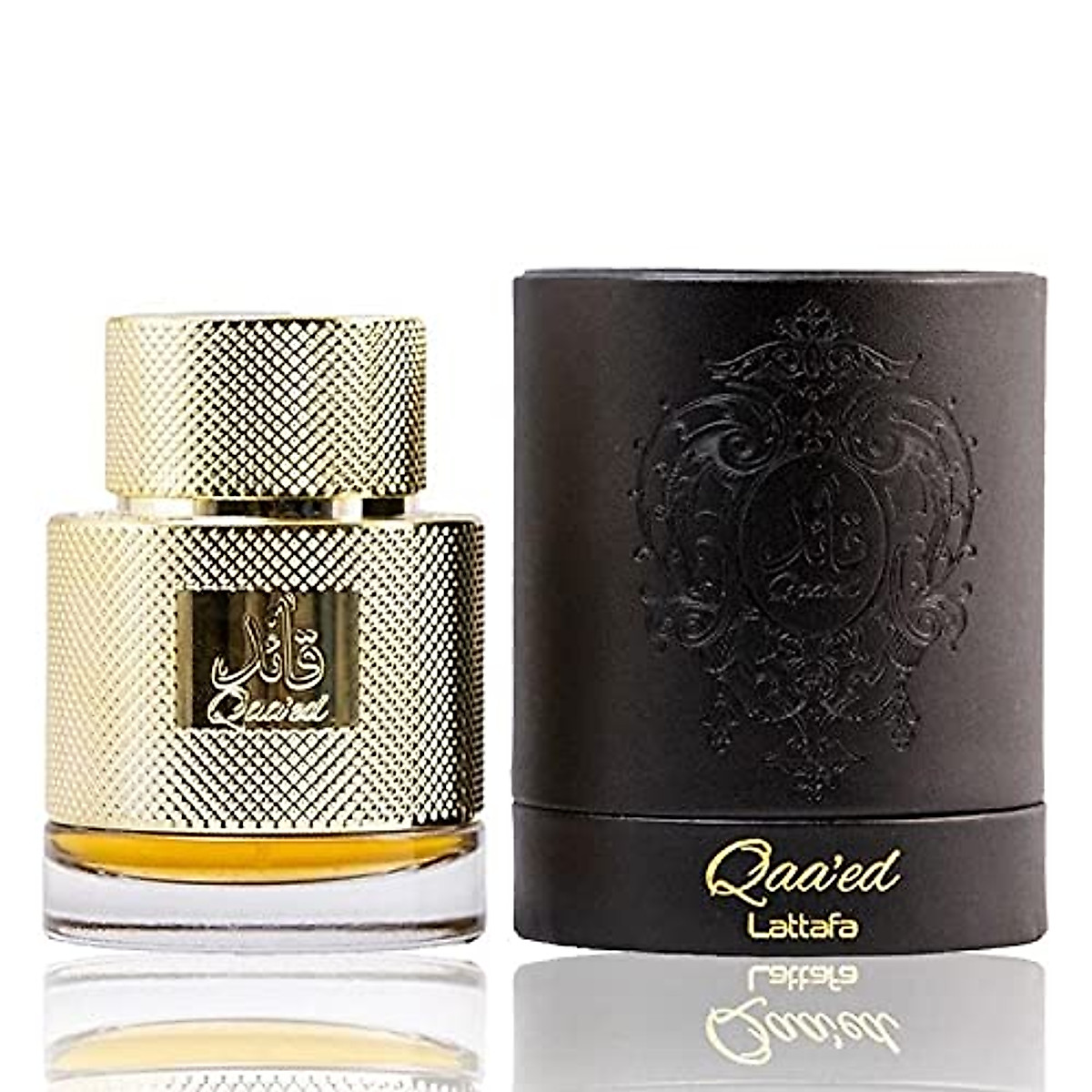 Lattafa Perfumes Qaa'ed Unisex EDP - 100ML (3.4 oz) | Oriental Alchemy | Opens with energizing oud fragrance with oriental notes, it's the perfume you can fall in love with the first smell