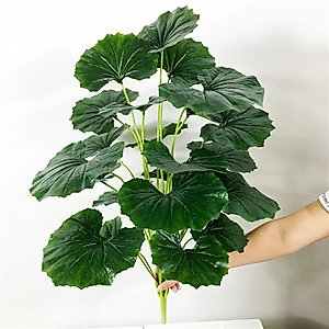 WANGNINGCHAO Garden Wedding Decorations 75 cm 24 Large Artificial Tropical Leaf Plastic Palm Tree, Suitable for Home Office Decoration Versatile, Practical, Fashionable, high-end