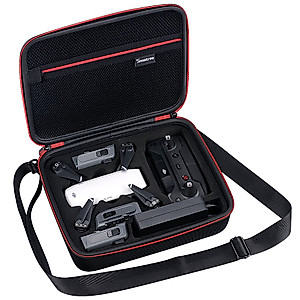 Smatree Carrying Case Compatible for DJI Spark Fly More Drone, 5.5L Hard Shell Travel Case for DJI Spark Drone,3 x Spark Intelligent Flight Batteries,Battery Charger,Remote Controller and Accessories