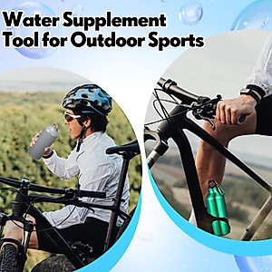 24 Pcs Aluminum Water Bottles Bulk 20 oz Reusable Water Bottles Lightweight Bike Water Bottle Pack with Twist Cap Buckle Leak Proof Travel Bottles for Outdoor Gym Sports Camping Cycling, 12 Colors