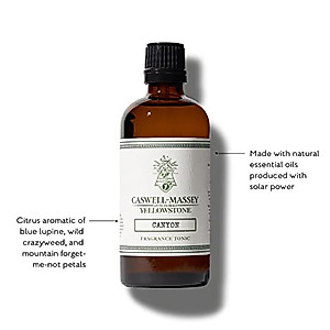 Caswell-Massey Botanical Blend Splash Cologne, Fragrance Tonic With Fresh Floral, Earthy Scent For Men And Women: Yellowstone Canyon, 100 ml