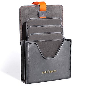 K&F Concept Lens Filter Case, Leather Carrying Filters Bag Pouch for Square ND CPL etc Filters up to 100x100mm, Designed NANO-X Series Square Bracket