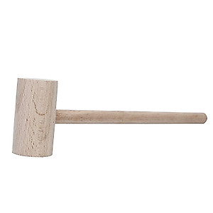 Wooden Crab Mallets Lobster Hammers Seafood Crackers, Beechwood, Set of 4