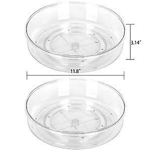 XINGZILE Lazy Susan Kitchen Organizer,Spinning Spice Rack,11.8" Turntable Organizer,Kitchen Pantry Storage for Bathroom,Fridge,Cupboards