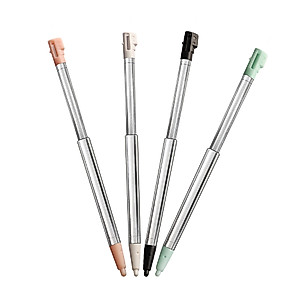 DSi Stylus Pen, Metal Retractable Replacement Stylus Compatible with Nintendo DSi, 4in1 Combo Touch Styli Pen Set Multi Color for NDSi