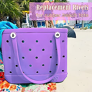 Replacement Rivets for Bogg Bag，4pcs bogg Bag Replacement Buttons，Large Neoprene Tote Bag Straps Standard and Oversized XL Rubber Pool Bag Repair Rivet for Women