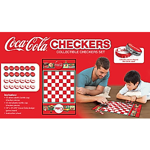 MasterPieces Family Game - Coca-Cola Checkers - Officially Licensed Board Game for Families