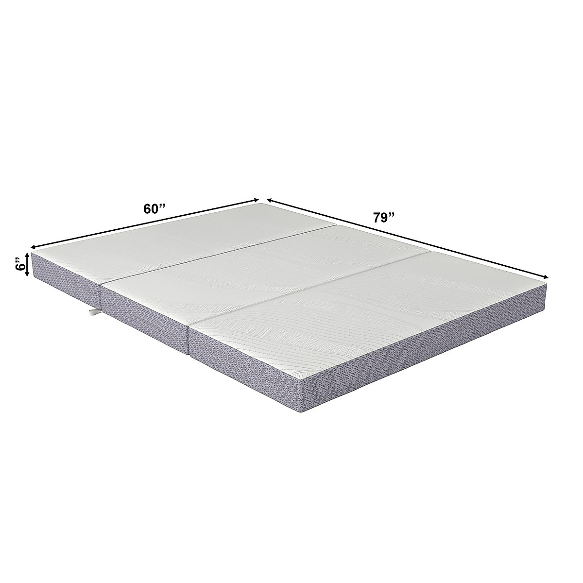 AFI, CoolSoft Queen 6 Inch Memory Foam Folding Mattress with Soft Knit Cover