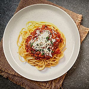 Homestockplus 9 Inch Dinner Plates,BPA-Free Wheat Straw Plates,Off White Plate Set Dishwasher and Microwave Safe Plates - Set of 8 【Non Ceramic】