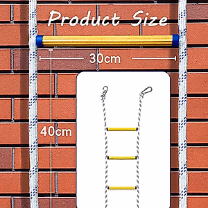 Fire Escape Ladder - Household Items Emergency Ladders, Safety Rope Ladder, Kids and Adults Ladder, for Home Climbing (Size : 5M)