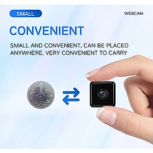 ZHOUCXZDA 1080P HD WiFi Smart Camera, Wireless Indoor and Outdoor Security Surveillance Camera, Baby Security Monitor, Small Nanny Portable Camera, Pet Camera, Cell Phone APP Remote Monitoring Camera