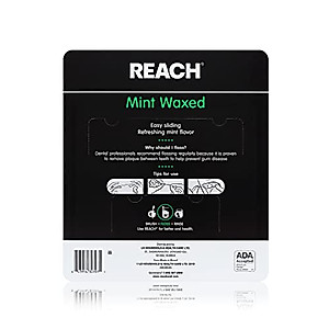 Johnson & Johnson Reach Interdental Adult Floss, Mint Waxed, 55 yds