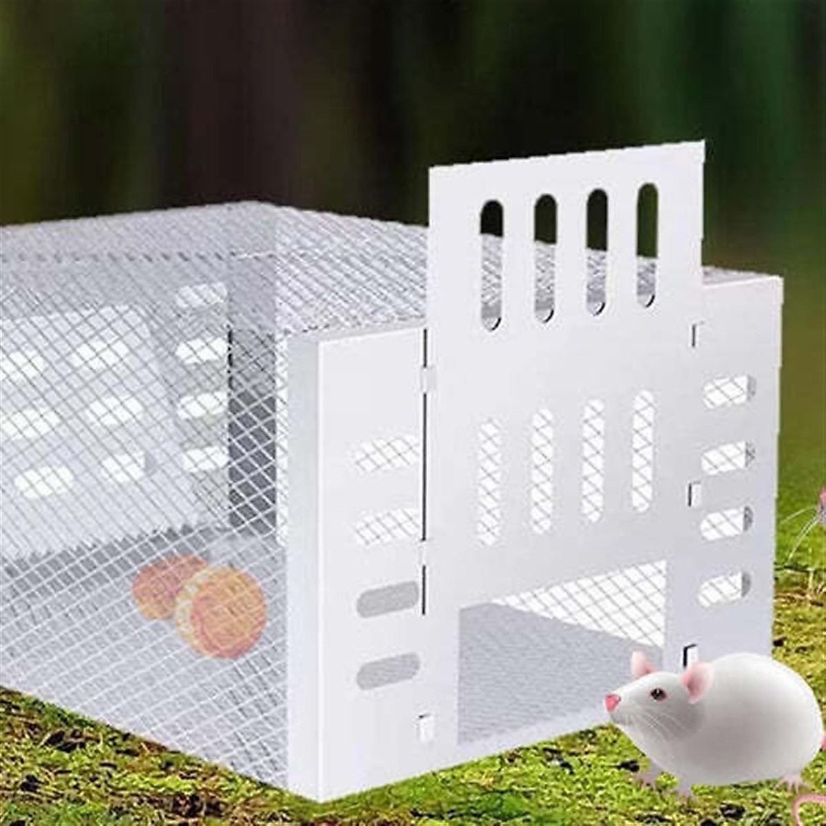 Rat Trap,Mouse Trap,trampas para ratas y ratonesm,Stainless Steel Mousetrap Automatic Continuous Cycle Mouse Trap Household Rat Catching Artifact Mousetrap (J)