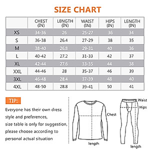 SIMIYA Thermal Underwear Set for Men Long Johns with Fleece Lined Long Sleeve Base Layer Set Top Bottom Blue