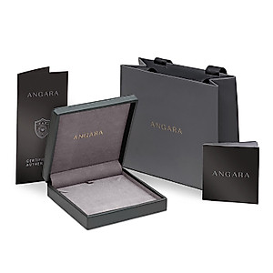 Angara Natural Garnet Solitaire Pendant Necklace for Women in Sterling Silver (Grade-AAAA | 6mm) January Birthstone Jewelry Gift for Women | Birthday | Wedding | Anniversary