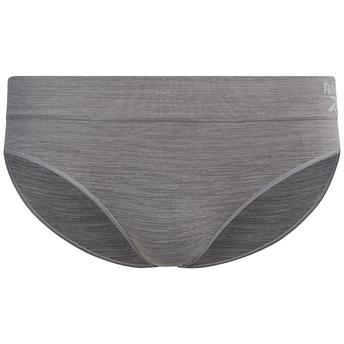 Reebok Women's Bikinis - 6 Pack Microfiber Seamless Womens Bikini Panties - Breathable Underwear for Women (S-XL), Size X-Large, Black/Anemone/Light Grey Melange