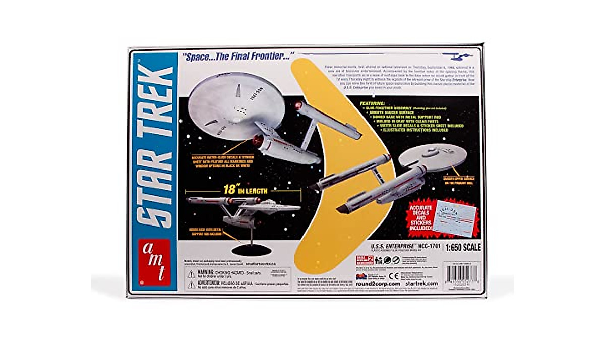 Star Trek U.S.S. Enterprise Model Kit 1:650 for Beginners & Collectors