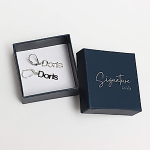 LeCalla Personalized Customized Name Lever-Back Earrings for Women Teen