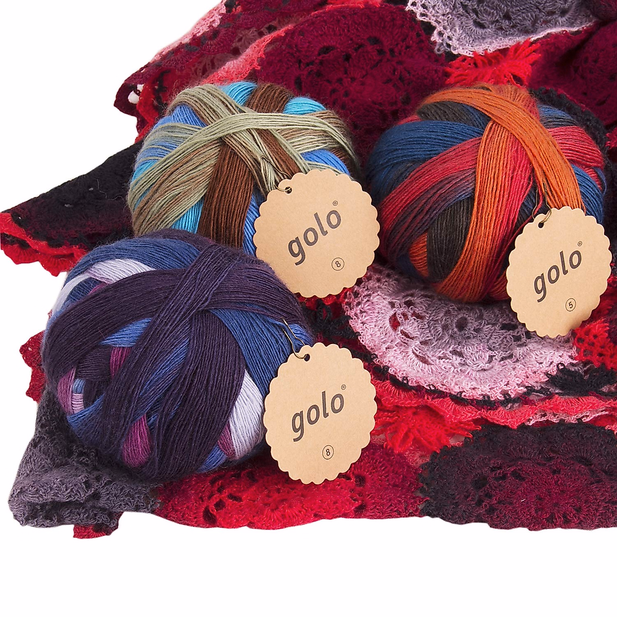 golo MQ Colorful Ball Wool Yarn for Hand Weaving