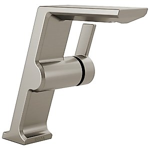 Delta Faucet 699-SS-PR-DST Pivotal Single Hole, Lumicoat Stainless