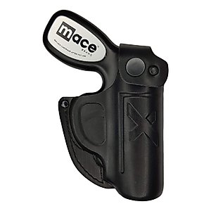 VlaMiTex B21 Leather Holster Fits Mace Pepper Spray Gun Black