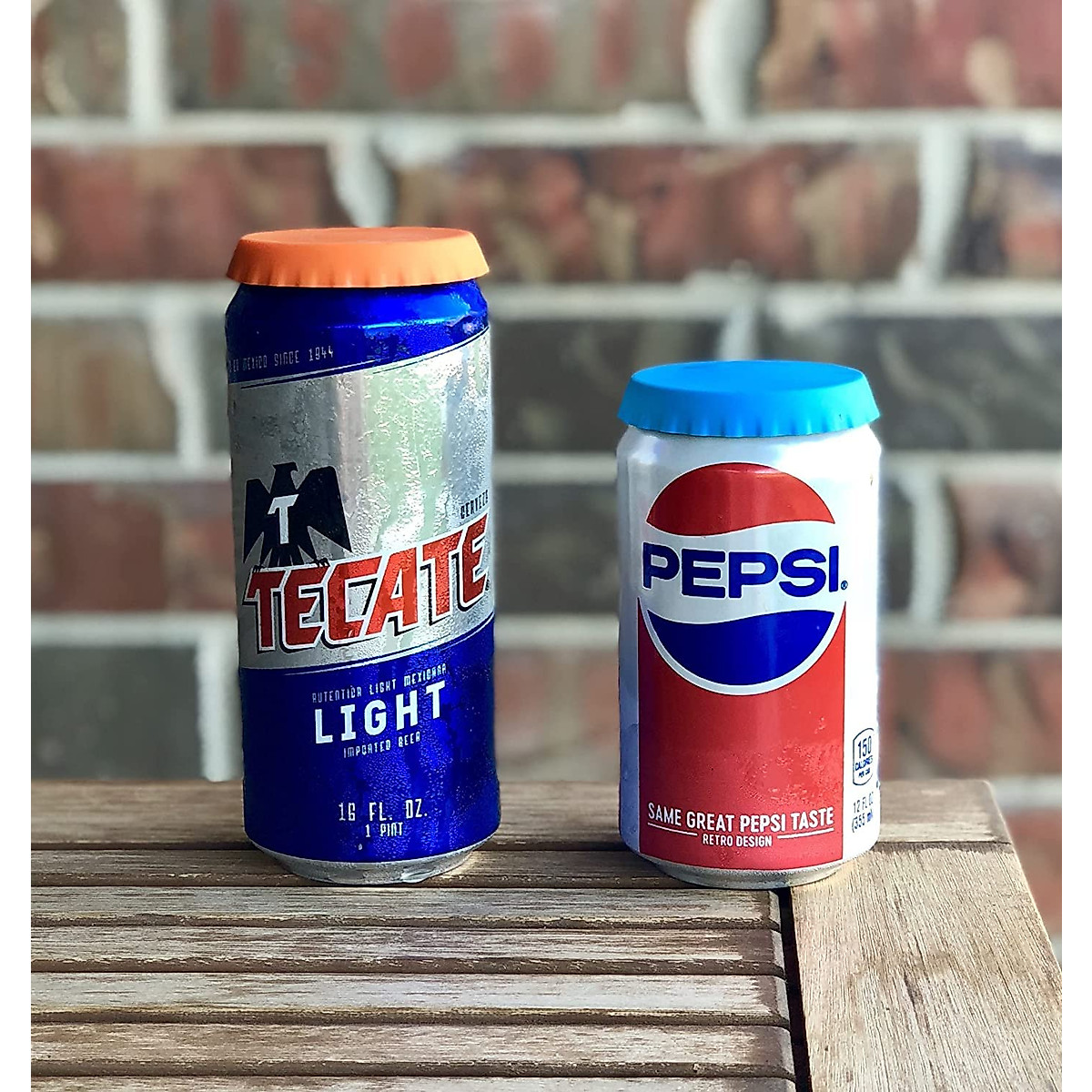 Silicone Soda Can Lids – Can Covers – Can Caps – Can Topper – Can Saver – Can Stopper – Fits standard soda cans (6 Pack, Assorted)