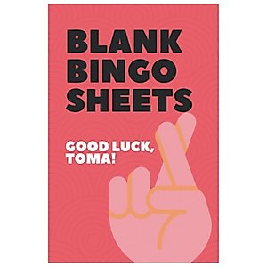 BLANK BINGO SHEETS: Make Your Own Bingo, Bingo Score Record Book, Bingo Game Log Score Keeping Notebook, Blank Bingo Cards, Bingo Supplies, 100 Sheets