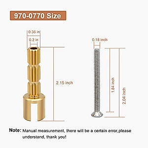 Powswopx 970-0770 Stem Adapter with Screw Replace for 970-0770 Plumbing Equipment, Pfister Securepfit Trims, Shower Handle Stem Extension Tub and Faucet Accessories Valve Extender Trim Repair