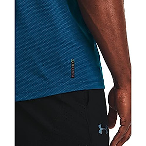 Under Armour Rush Heatgear 2.0 Print Short Sleeve T-shirt, Blue Circuit (436)/Black, XX-Large