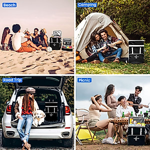 PENGUIN Coolers Polar Pak - Insulated Leakproof Portable Cooler, Waterproof Zippers - Collapsible Trolley Cooler with 4 Wheels - Removable Top & Mesh Side Pockets for Extra Storage - 72 Can Capacity