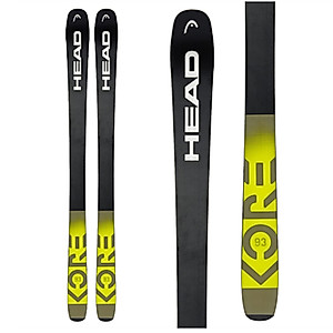 HEAD Unisex Kore 93 Graphene Lightweight High-Performance All-Mountain Freeride Skis - Bindings Not Included, 184 cm