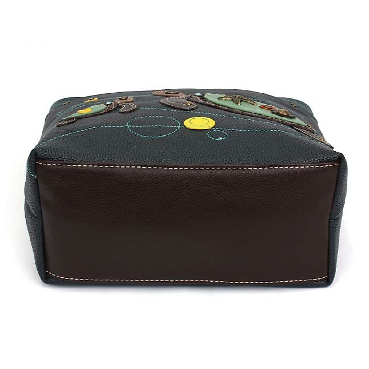 Chala Group Chala Deluxe Vegan Leather Every Day Tote Bag Purse : 13.5 x 14 inches (Turtle)