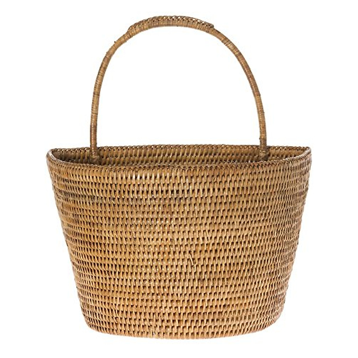 KOUBOO 1060072 La Jolla Rattan Wall Basket, Large, 13" x 8" x 15.5", Honey-Brown