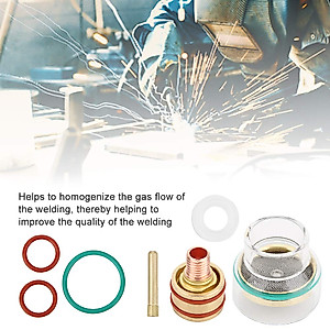 Welder The Rubber Torch 3.2Mm Tfm53Ncn Tig Welding Kit Tig Torch Welding Torch Glass Cup Collet for Wp9 Wp202.4Mm (1.6mm)