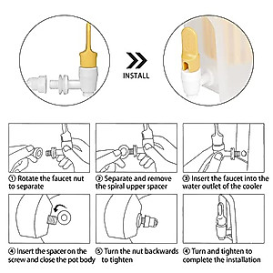 Plastic Drink Dispensers，3.9 Litre Fridge Water Lemonade Pitcher Beverage Juice Dispenser With Infuser Drink Containers With A Spigot For Parties