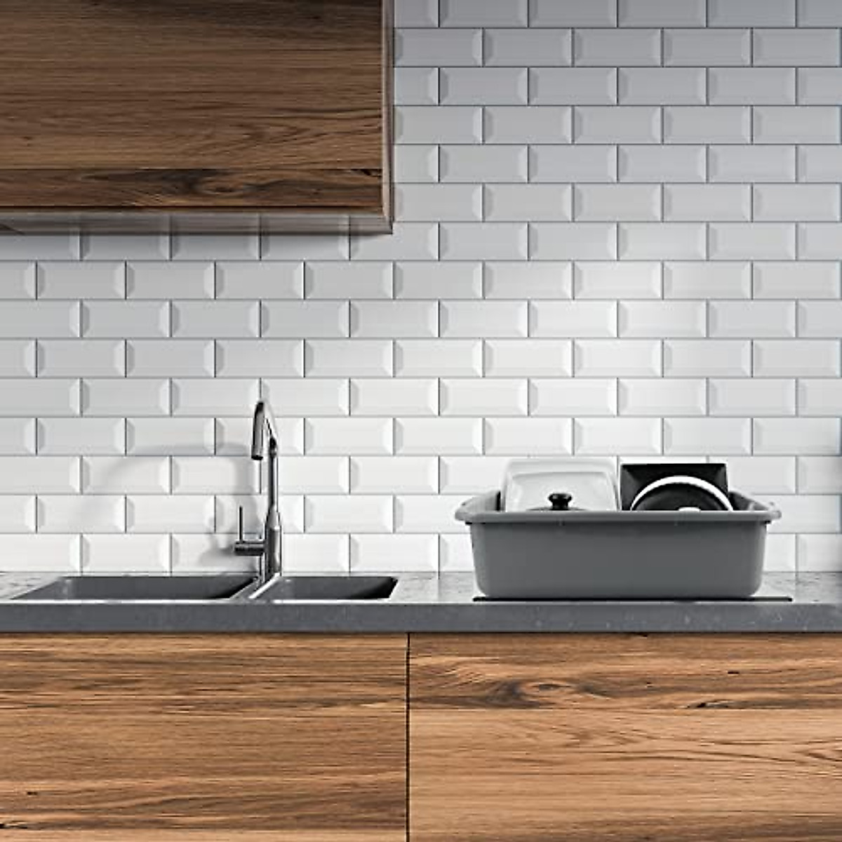 Jandson 22 L Commercial Bus Tubs, 4 Pack Utility Bus Box, Grey, F