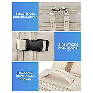 VGCUB Carry on Backpack,Large Travel Backpack for Women Men Airline Approved Gym Backpack Waterproof Business Laptop Daypack,Beige