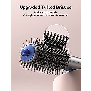 1300W Blow Dryer Brush, with High-Speed Brushless Motor (11000 RPM), Salon-Grade Hair Dryer Brush, Heated Curling Brush, with Negative Ions, Style, Curl, and Volumize, All-in-One Blow Dryer Brush