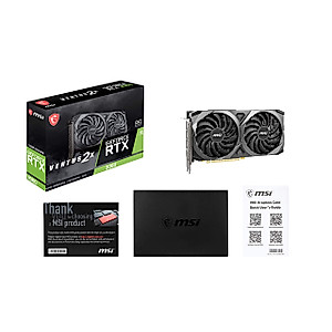 MSI Gaming GeForce RTX 3060 12GB 15 Gbps GDRR6 192-Bit HDMI/DP PCIe 4 Torx Twin Fan Ampere OC Graphics Card (RTX 3060 Ventus 2X 12G OC) (Renewed)
