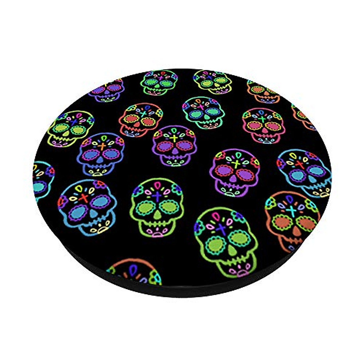 Day Of The Dead Sugar Skull Dia De Los Muertos Pattern PopSockets PopGrip: Swappable Grip for Phones & Tablets