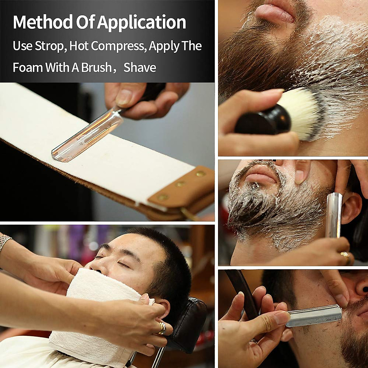 Straight Razor Kit GOLD DOLLAR Retro Shaving For Men & Barber Shaving Ready Without Stabilizer