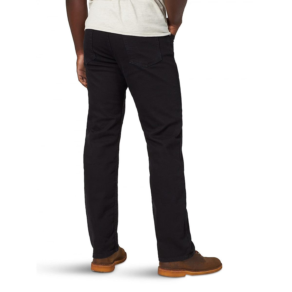 Wrangler Authentics Men's Classic 5-Pocket Relaxed Fit Flex Jean Black Flex 30W x 36L