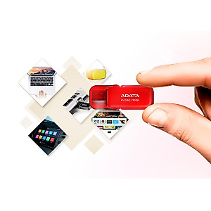 ADATA UV240 Easy-Flip 32GB USB Flash Drive Red (AUV240-32G-RRD)