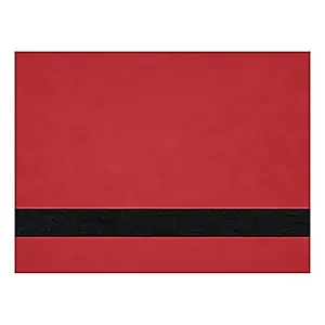 Laserable Leatherette 12" x 18", Leather Sheets for Laser Engraving with Adhesive Backing, Craft Supplies and Materials (Red/Black)