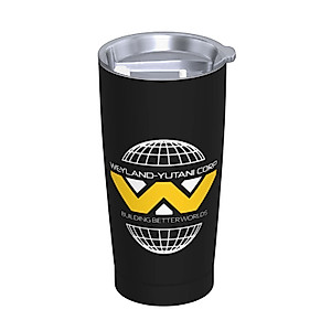 GHBC Weyland Yutani Corp Stainless Steel Mug 20 Oz With Straw And Brush Straight Sippy Cup Travel Mug For Home Office Travel Party